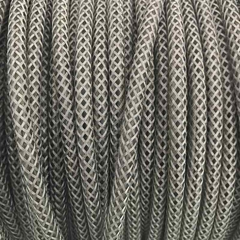 Cable eléctrico forrado de malla metálica 3x0.75 (Plata) - Decocables